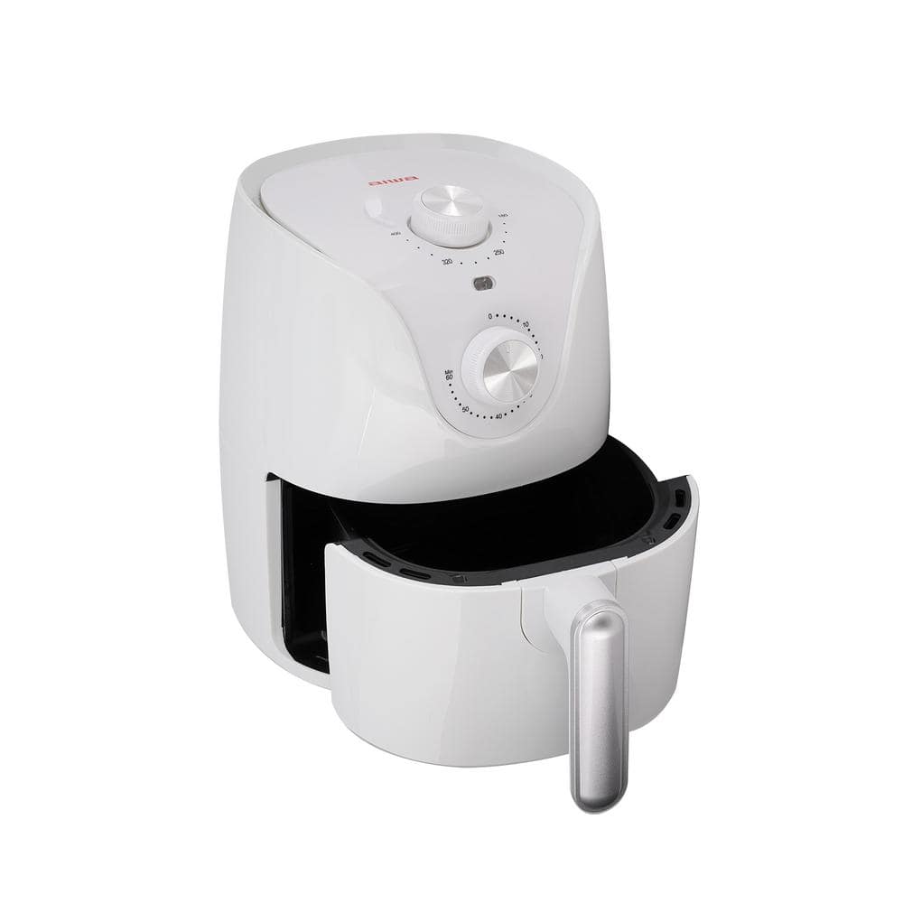 AIWA 2.6 Qt. Capacity 1200-Watt White Compact Air Fryer, 360-Degree ...