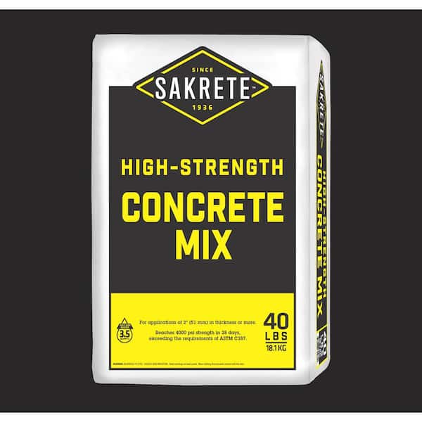 SAKRETE 40 lb. Gray Concrete Mix 65201030 - The Home Depot