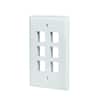 Commercial Electric White 6-Port 1-Decorator/Rocker/1-Duplex Plastic ...