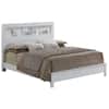 AndMakers Burlington White Queen Platform Bed with Storage Shelves PF ...