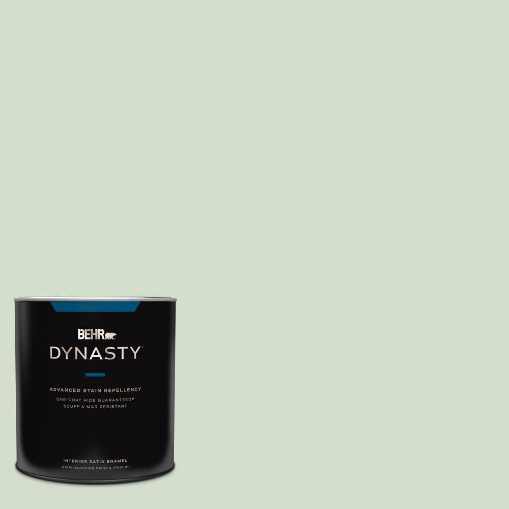 BEHR DYNASTY 1 qt. #440E-2 Herbal Mist Satin Enamel Interior Stain ...