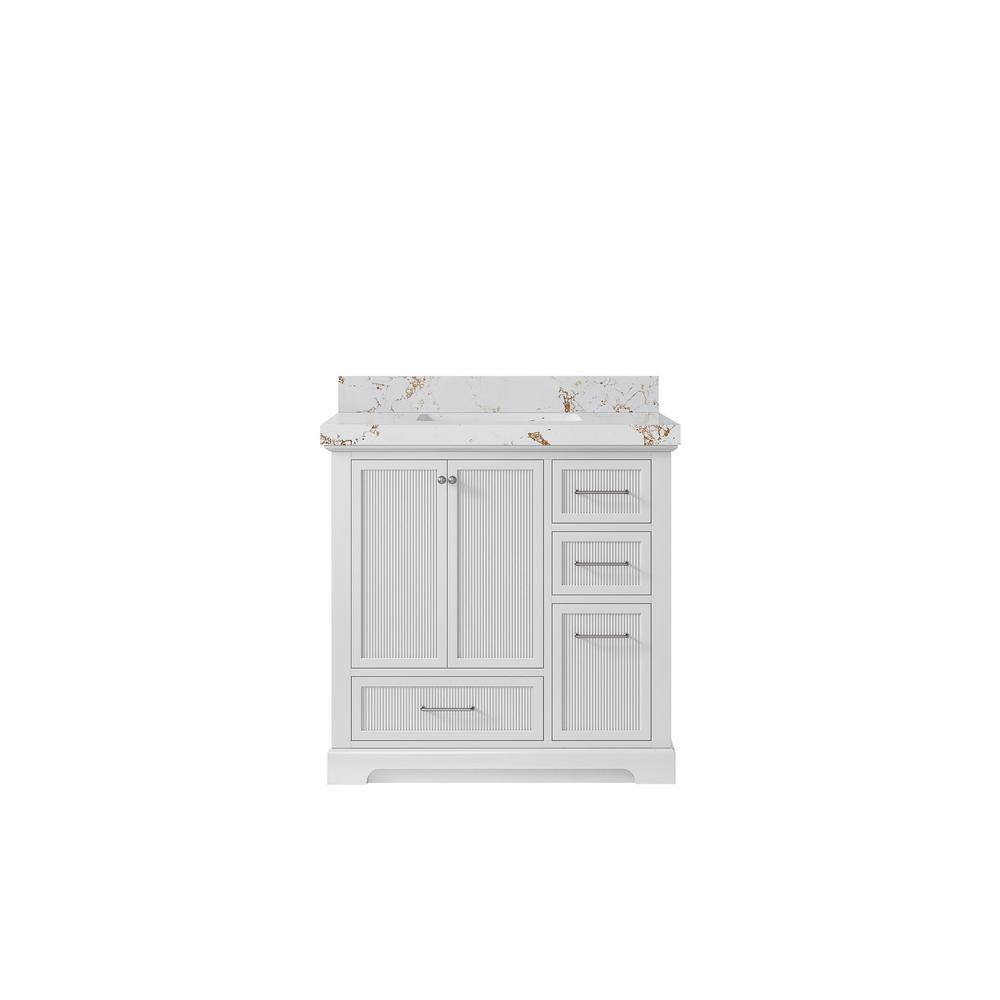 Willow Collections Alys 36 in. W x 22 in. D x 36 in. H Single Sink Bath ...