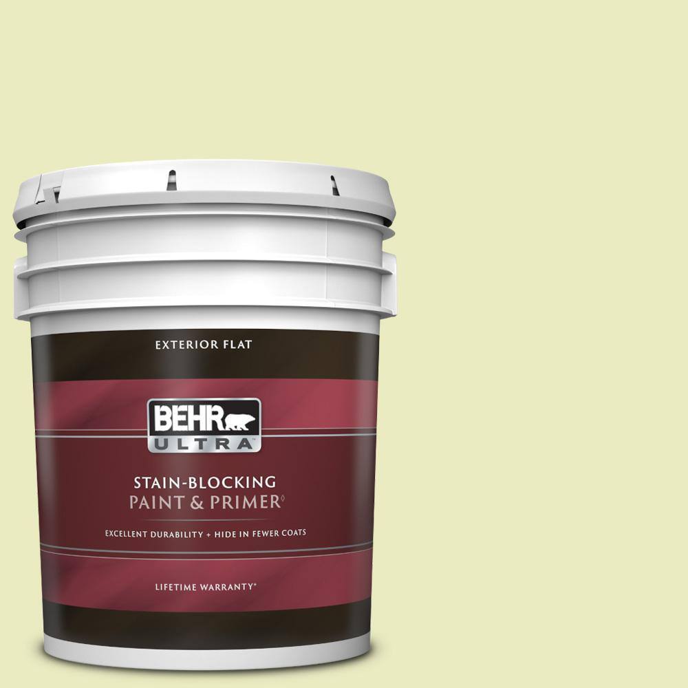 BEHR ULTRA 5 gal. #410C-2 Feldspar Flat Exterior Paint & Primer 485005 ...