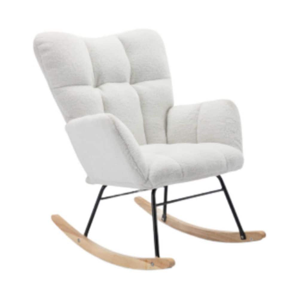 Dracelo Series Frame White solid Wood Outdoor Rocking Chair GT-230 ...