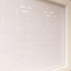 Giorbello Lavender Gray 4 in. x 12 in. x 8mm Glass Subway Tile (5 sq ...