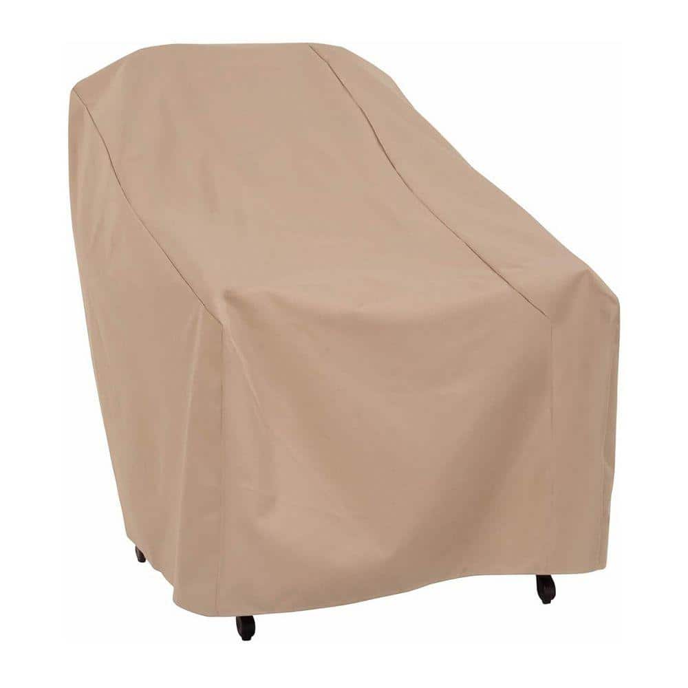 33 in. L x 34 in. W x 31 in. H Khaki Patio Chair Cover D072132RVR - The ...