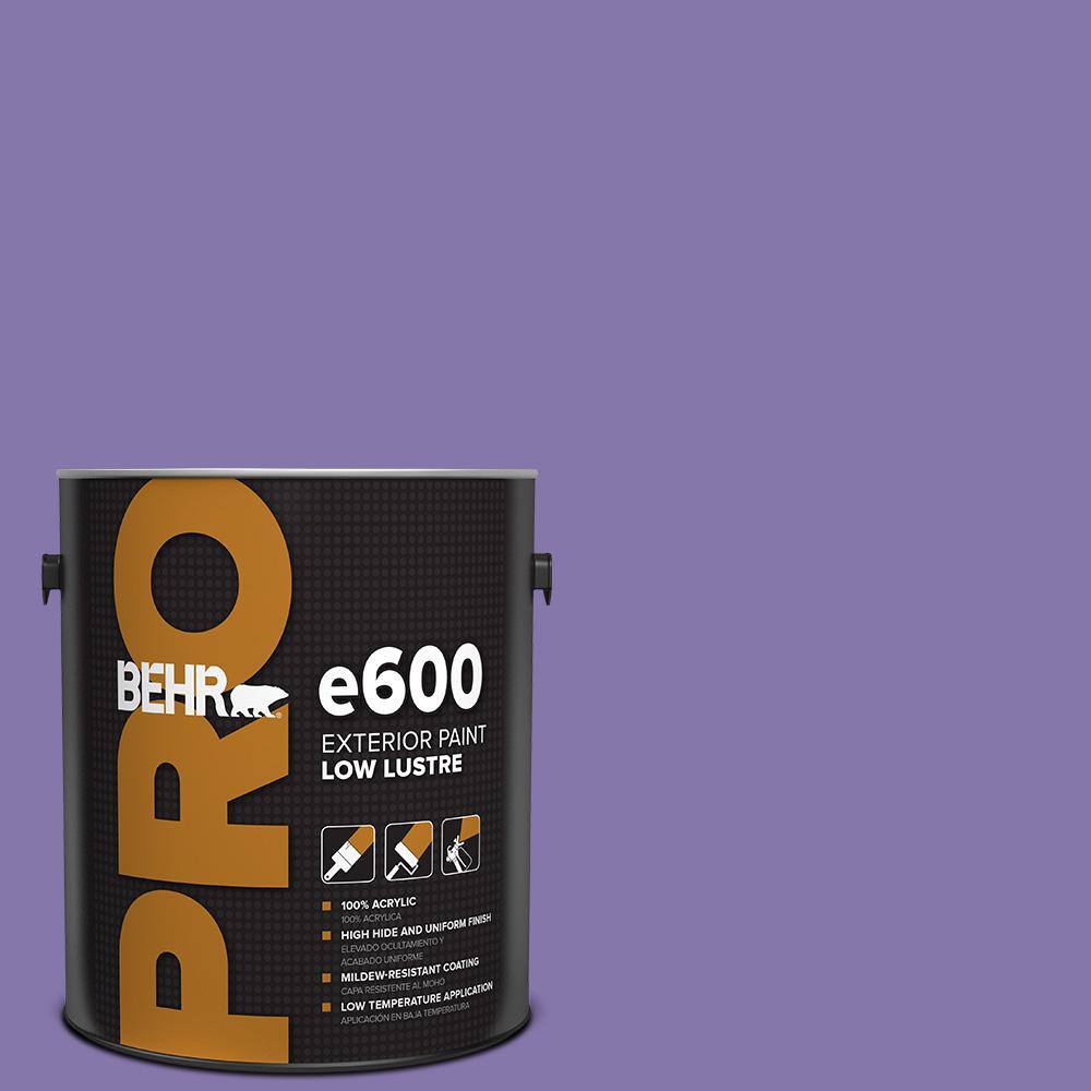 BEHR PRO 1 gal. #640B-6 Grape Parfait Low Luster Exterior Paint PR62301 ...