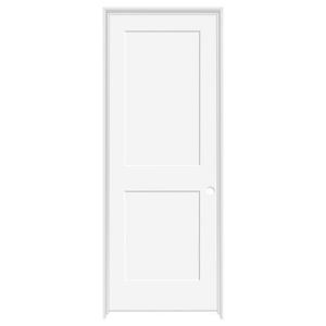Steves & Sons 36 in. x 80 in. 2 Panel Square Left-Hand Hollow Core ...