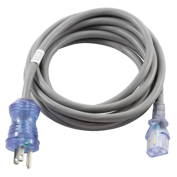 AC WORKS 10 ft. 15 Amp 14/3 Medical/Hospital Grade Power Cord to IEC ...