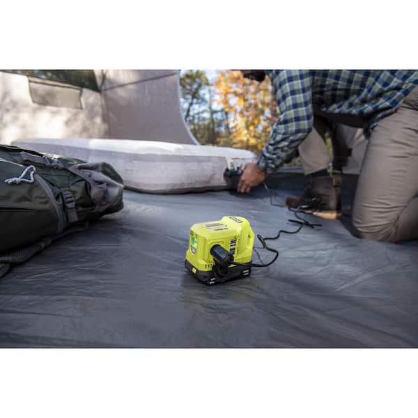 RYOBI 18V ONE+ 120-Watt Portable Battery Inverter Power Source with 12 ...