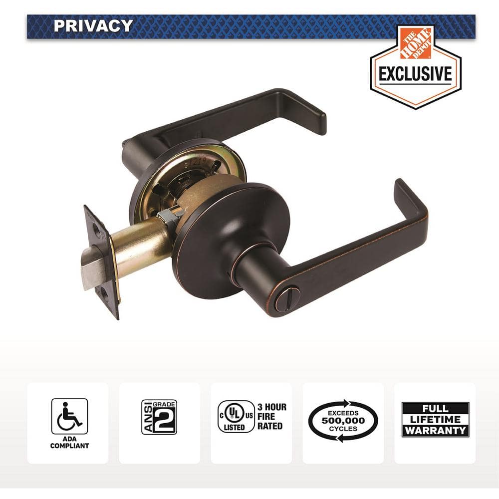 Universal Hardware Light Duty Commercial Privacy (bed/bath) Lever, ADA ...