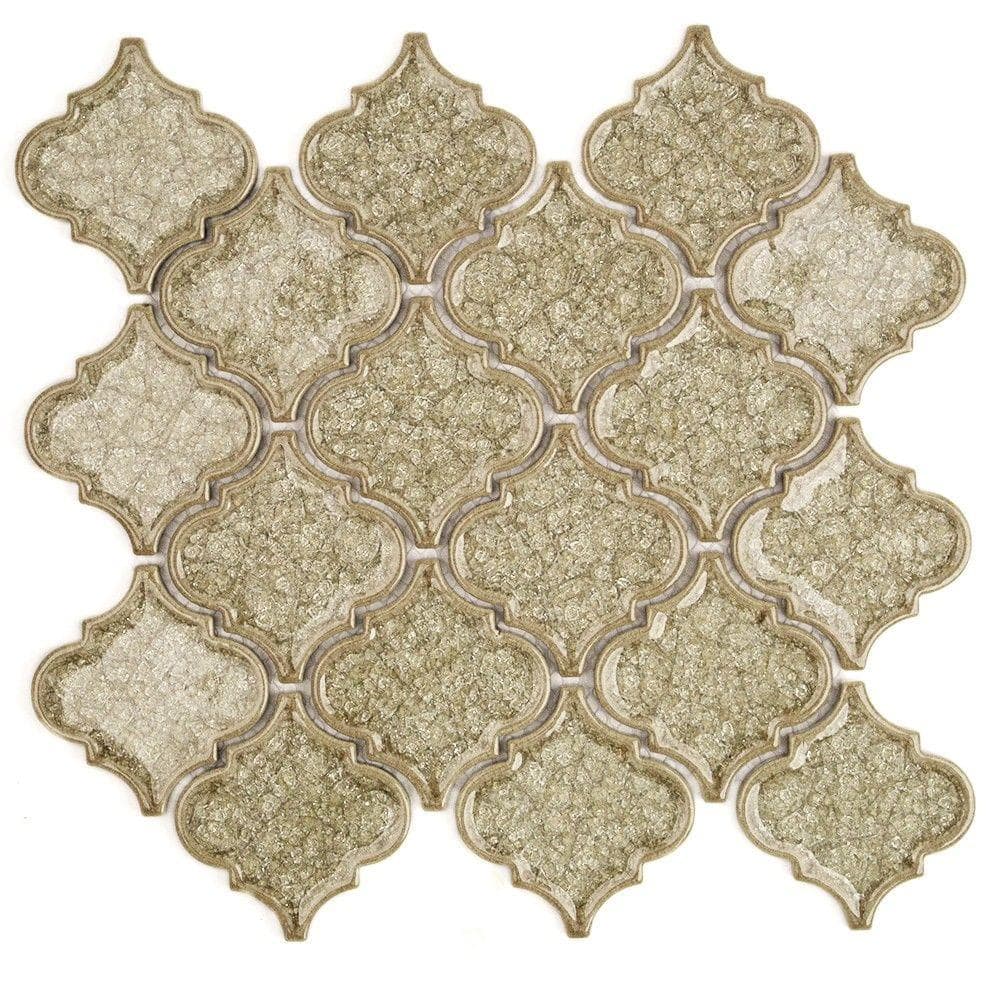 Ivy Hill Tile Roman Selection Iced Tan 2 in. x .31 in. Lantern Glass ...