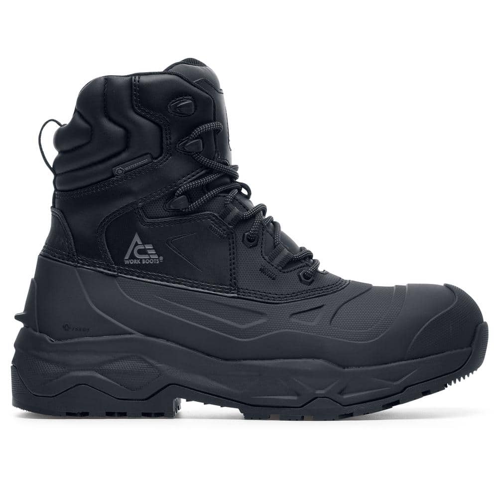 Ace Unisex Fargo II Water Resistant 7 in. Work Boots - Soft Toe- Black ...