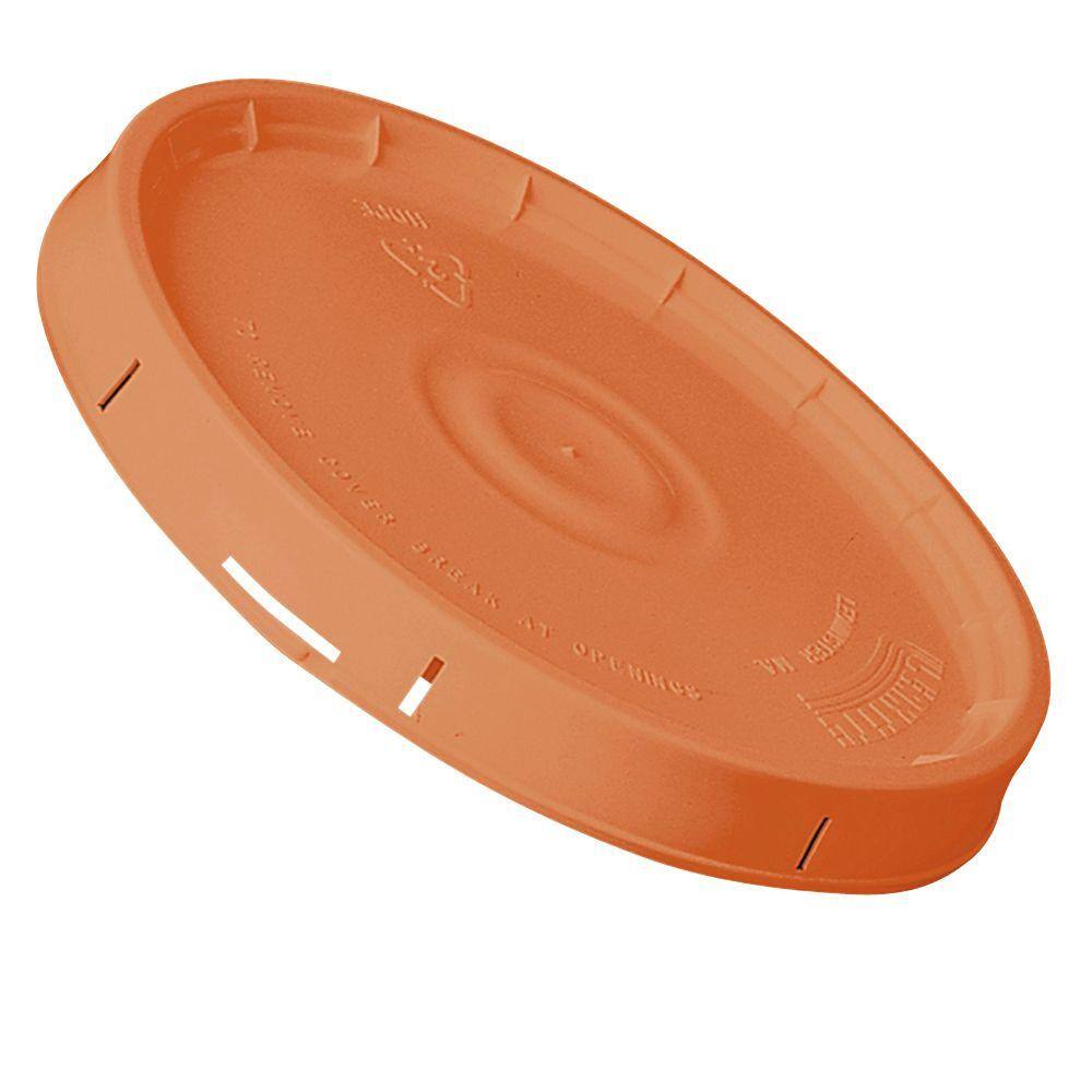 The Home Depot 5 Gal Orange Paint Bucket Lid 5GLD ORANGE LID For 5GL