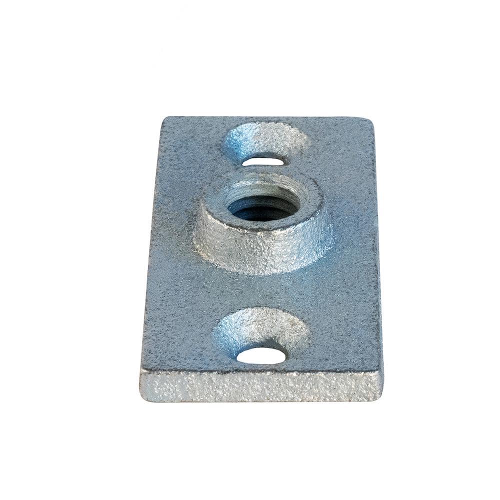 PLUMBFLEX Rod Hanger Plate in Galvanized Iron for 0 .38 in. Threaded ...