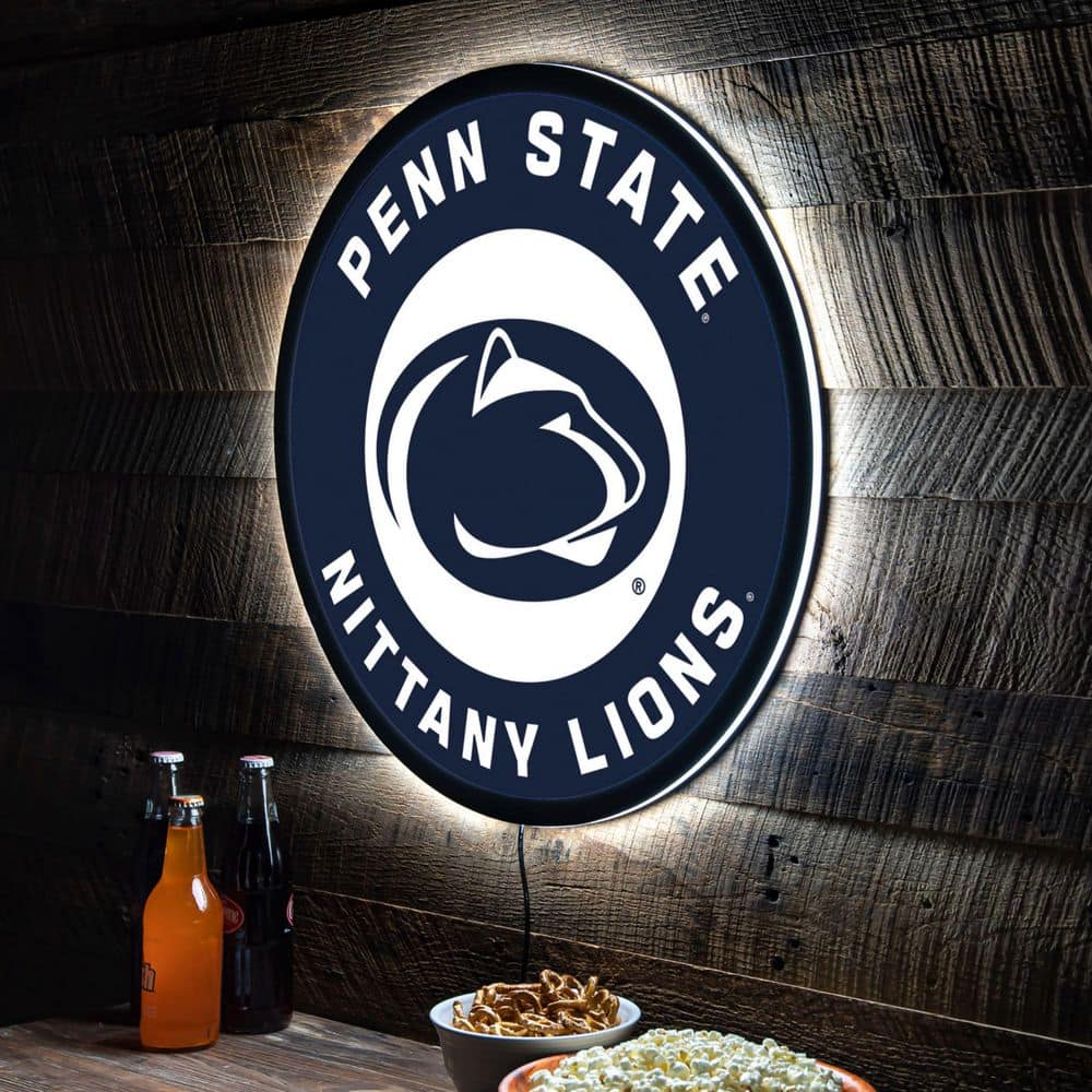 Evergreen Penn State University Round 23 in. Plug-in LED Lighted Sign ...