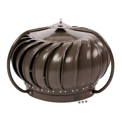 Master Flow 14 in. Aluminum Internally Braced Turbine Head in Black ...