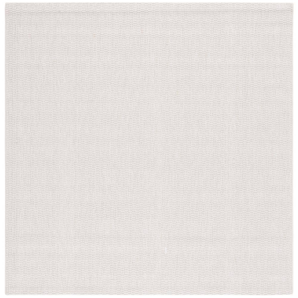 SAFAVIEH Sisal All-Weather Ivory 7 ft. x 7 ft. Solid Woven Indoor ...