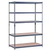 Muscle Rack 5-Tier Freestanding Steel Shelving Unit in Gray (48 in. W x ...