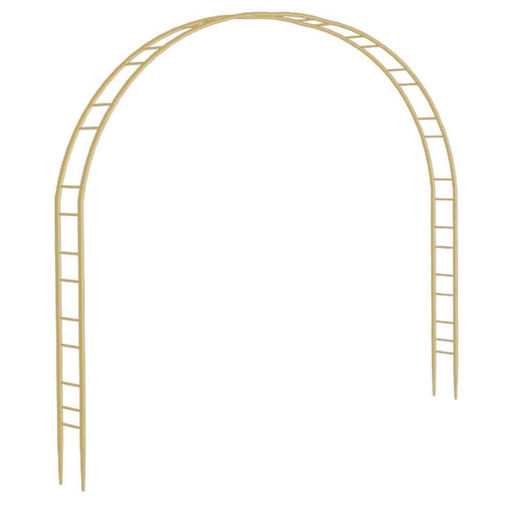 FAWEY TRED INC 110 in. Large Metal Garden Arch, Outdoor Garden Trellis ...