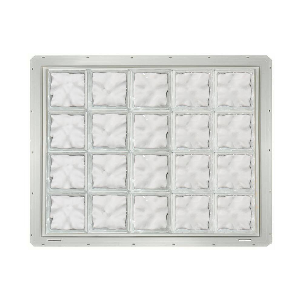 CrystaLok 39.25 in. x 31.75 in. x 3.25 in. Wave Pattern Vinyl Framed ...