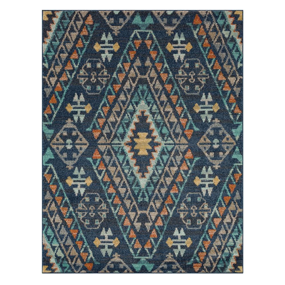 Mohawk Home Fleming Blue 7 ft. 10 in. x 10 ft. Area Rug 847548 - The ...