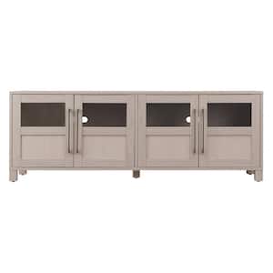 Meyer&Cross Presque 68 in. Alder White TV Stand Fits TV's up to 75 in ...