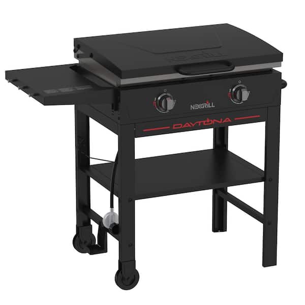 Nexgrill Daytona 2-Burner Propane Gas Grill 28 in. Flat Top Griddle in ...