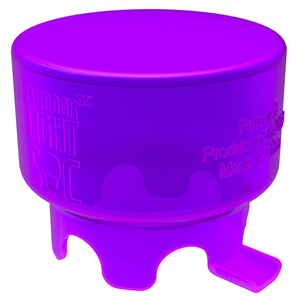 PAPILLON & BEE, LLC Outdoor Light Soc Purple OLSPU22 - The Home Depot