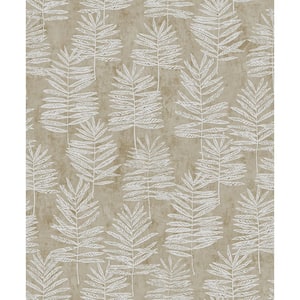 Zen Collection Orange/Brown Tumbling Leaf Sheen Finish Non-Pasted Non ...