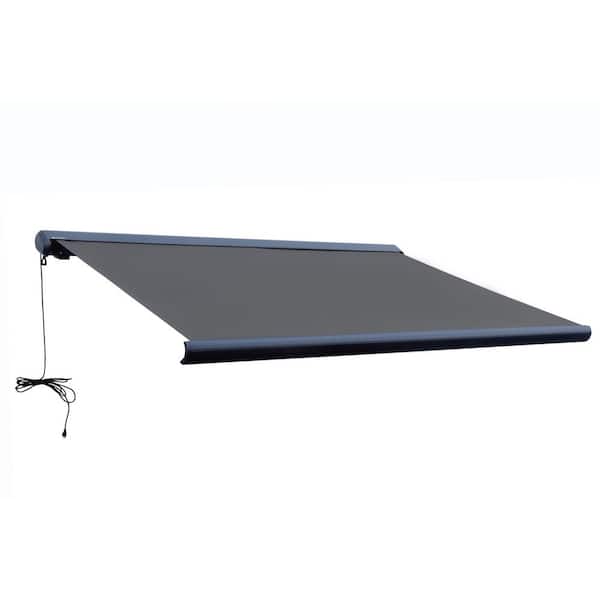 ALEKO 14 ft. Italian Full Cassette Motorized Patio Awning with App and ...