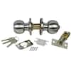 DANCO Entrance Keyed Door Knob Lock Set for Mobile Homes in Brushed ...
