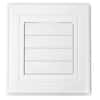 Novik 7.63 in. x 8.44 in. White Polypropylene Dryer Vent Mounting Block ...