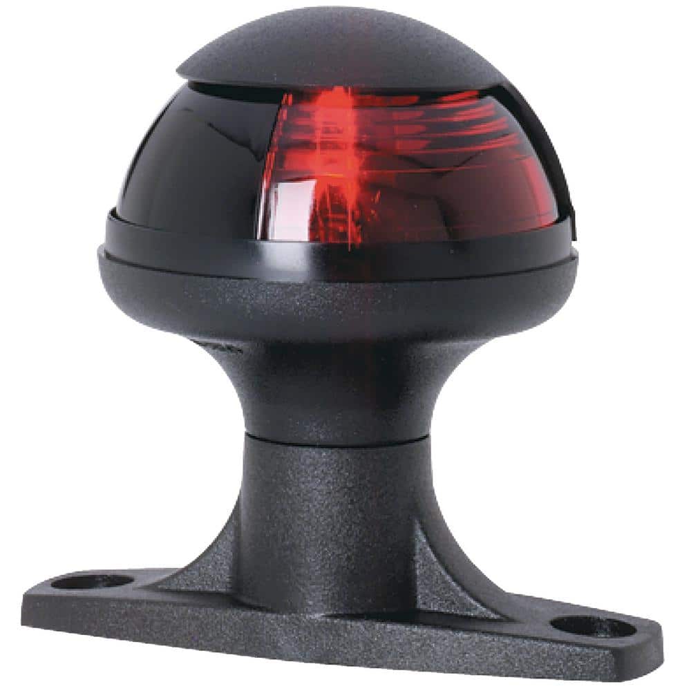 Attwood Pulsar Side Light, Raised Base, Red Lens 5080R7 - The Home Depot