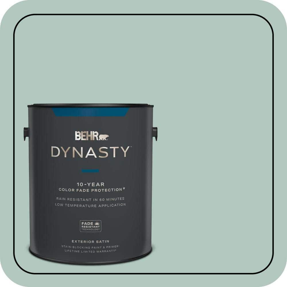 BEHR DYNASTY 1 gal. #480E-3 Marina Isle Satin Enamel Exterior Stain ...