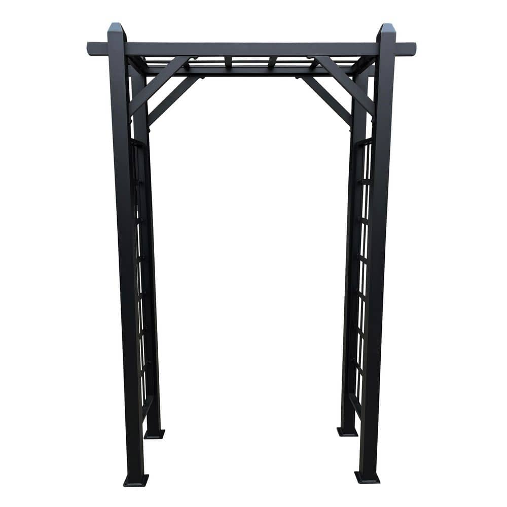 Oakland Living Black Modern Aluminum Garden Arbor Arch GA-5500-BK - The ...