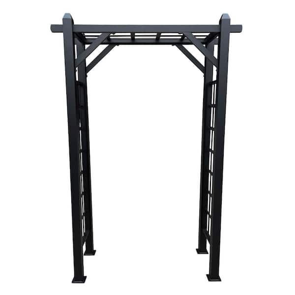 Oakland Living Black Modern Aluminum Garden Arbor Arch GA-5500-BK - The ...