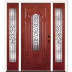 Feather River Doors 63.5 in.x81.625in.Lakewood Brass Center Arch Lt ...