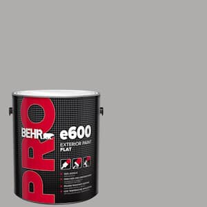 BEHR PRO 1 gal. #N520-3 Flannel Gray Satin Enamel Exterior Paint ...