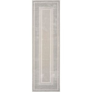 Nourison Glam Silver 9 ft. x 12 ft. Contemporary Area Rug 914408 - The ...