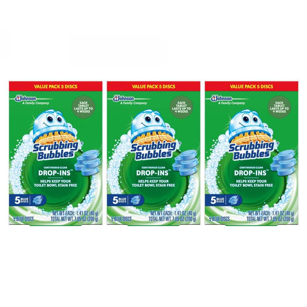 Scrubbing Bubbles Continuous Clean Toilet Bowl Cleaner Drop-Ins Discs ...