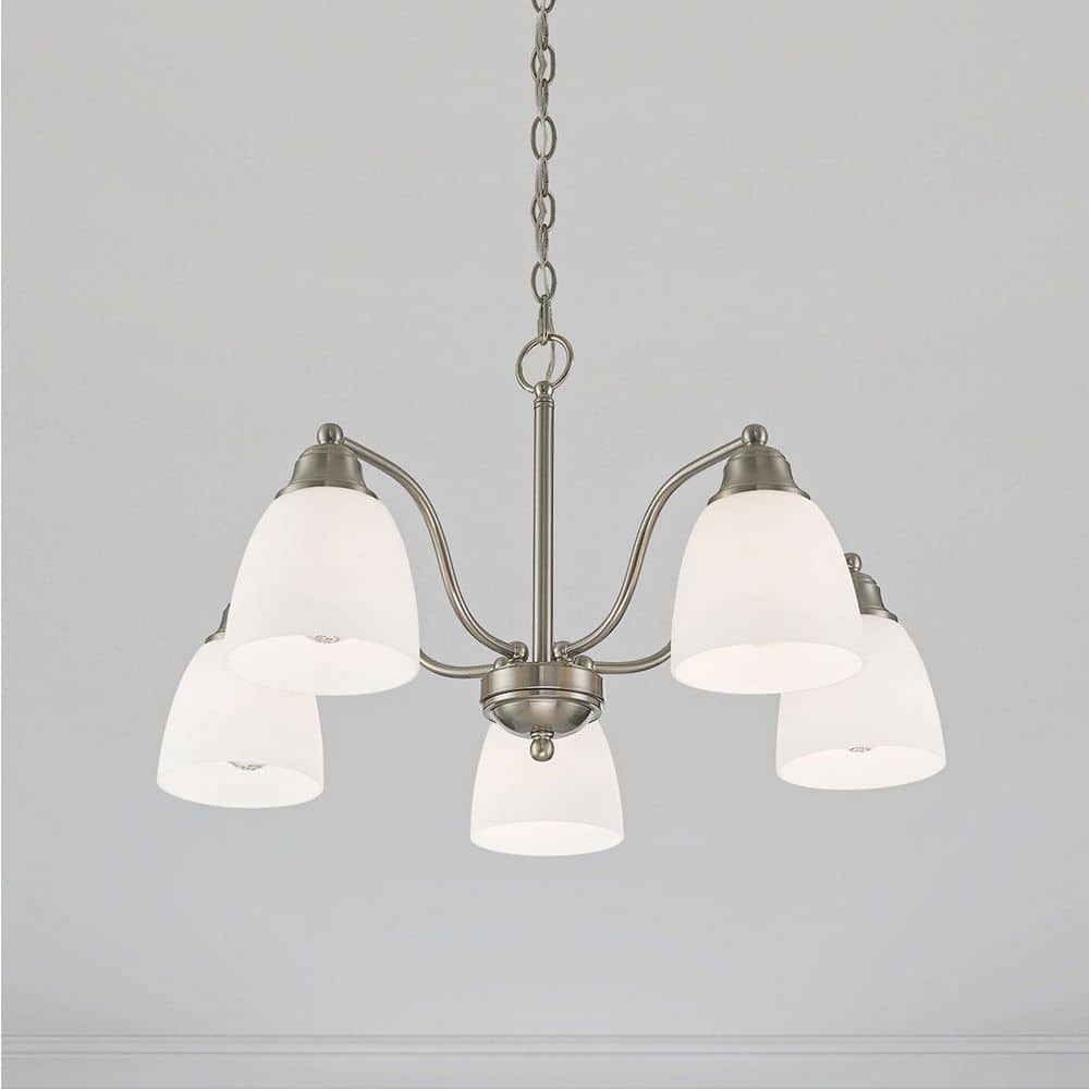 AVIANCE LIGHTING Beaumont 5-Light Brushed Nickel Convertible Dinette ...