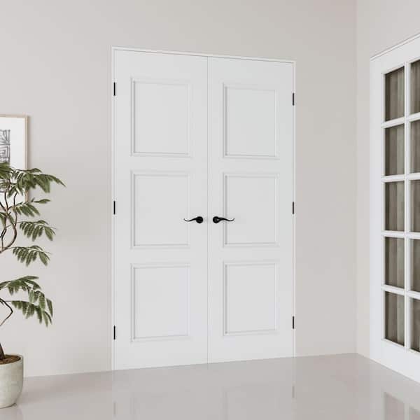 EH PUERTA 48 in. x 80 in. 5-Panel Molded Blank Universal Painted Solid ...