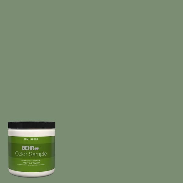BEHR PREMIUM PLUS 8 oz. #PPU11-02 Shallot Bulb Semi-Gloss Interior ...