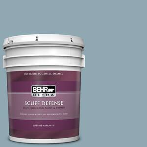 BEHR MARQUEE 1 qt. #530F-4 Newport Blue Semi-Gloss Enamel Interior ...
