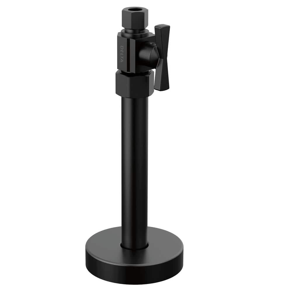 Delta 7.56 in. L Matte Black Straight Supply Stop Valve DT021203-BL ...