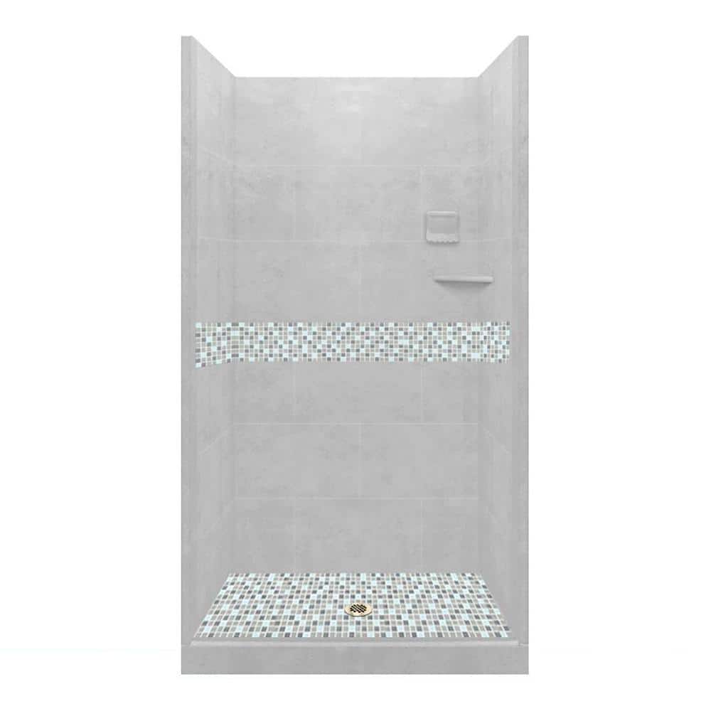 American Bath Factory Del Mar 36 in. L x 32 in. W x 80 in. H Center ...