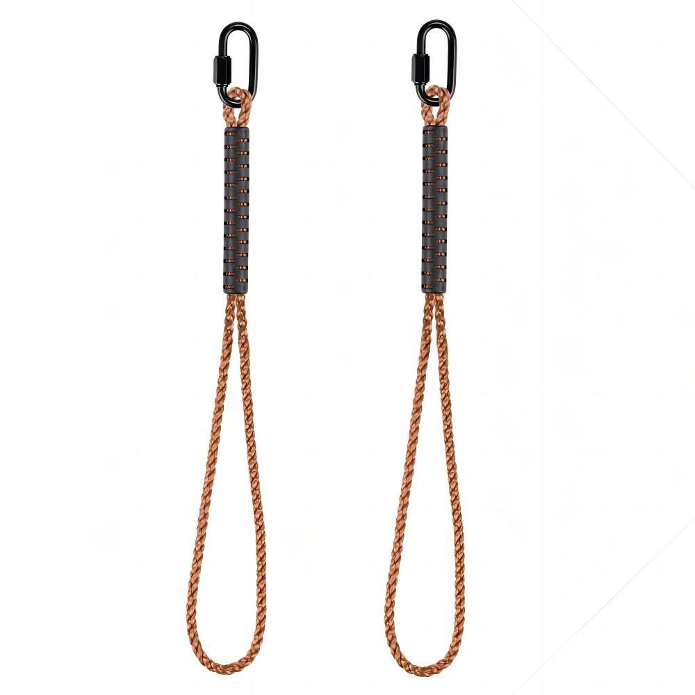 Angel Sar 8 ft. Brown Tree Swing Rope Hammock Hanging Straps with ...