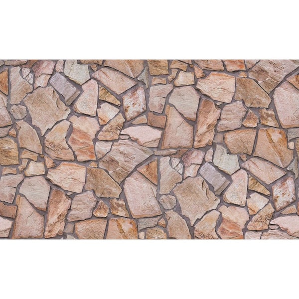 Bricks and More Collection Brown Claystone Brick Effect Matte Finish ...