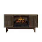 SCOTT LIVING Rosalie 54 in. Freestanding Media Console Wooden Electric ...